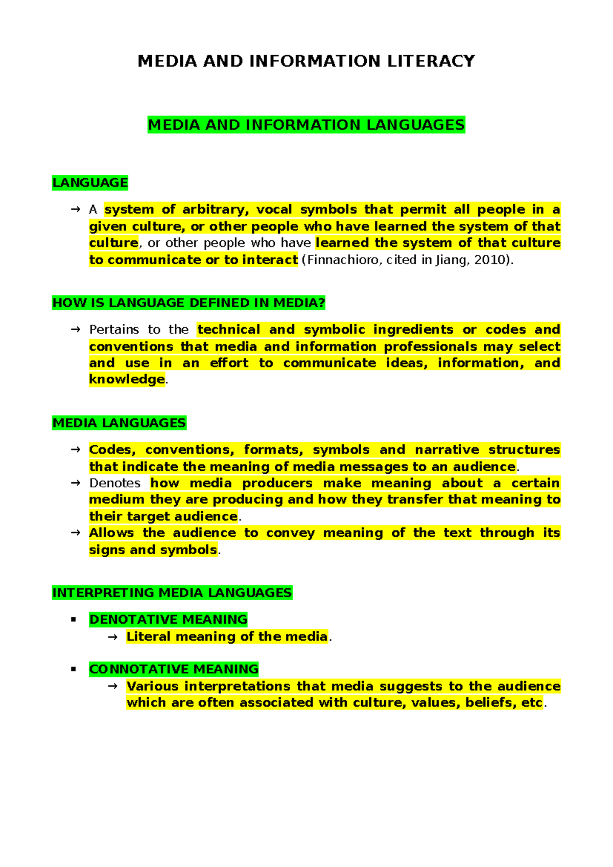 Media AND Information Literacy ( Media AND Information Languages ...