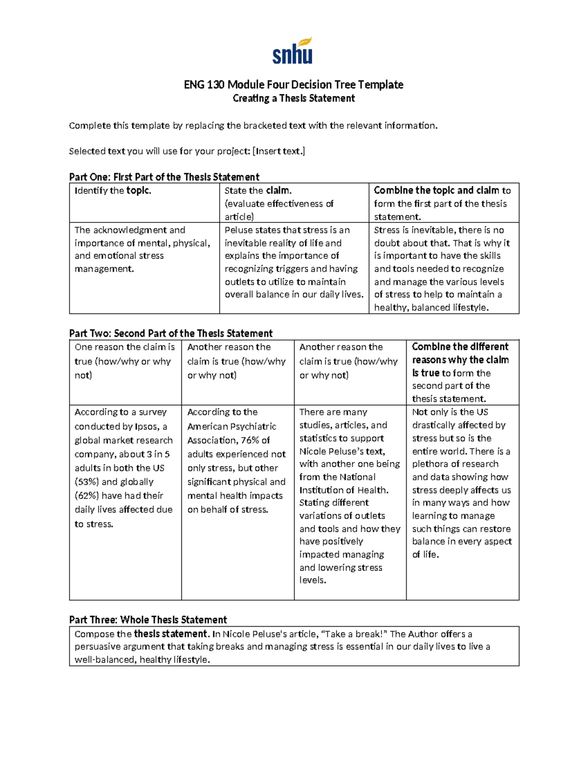 ENG 130 Module Four Decision Tree Submission - ENG 130 Module Four ...