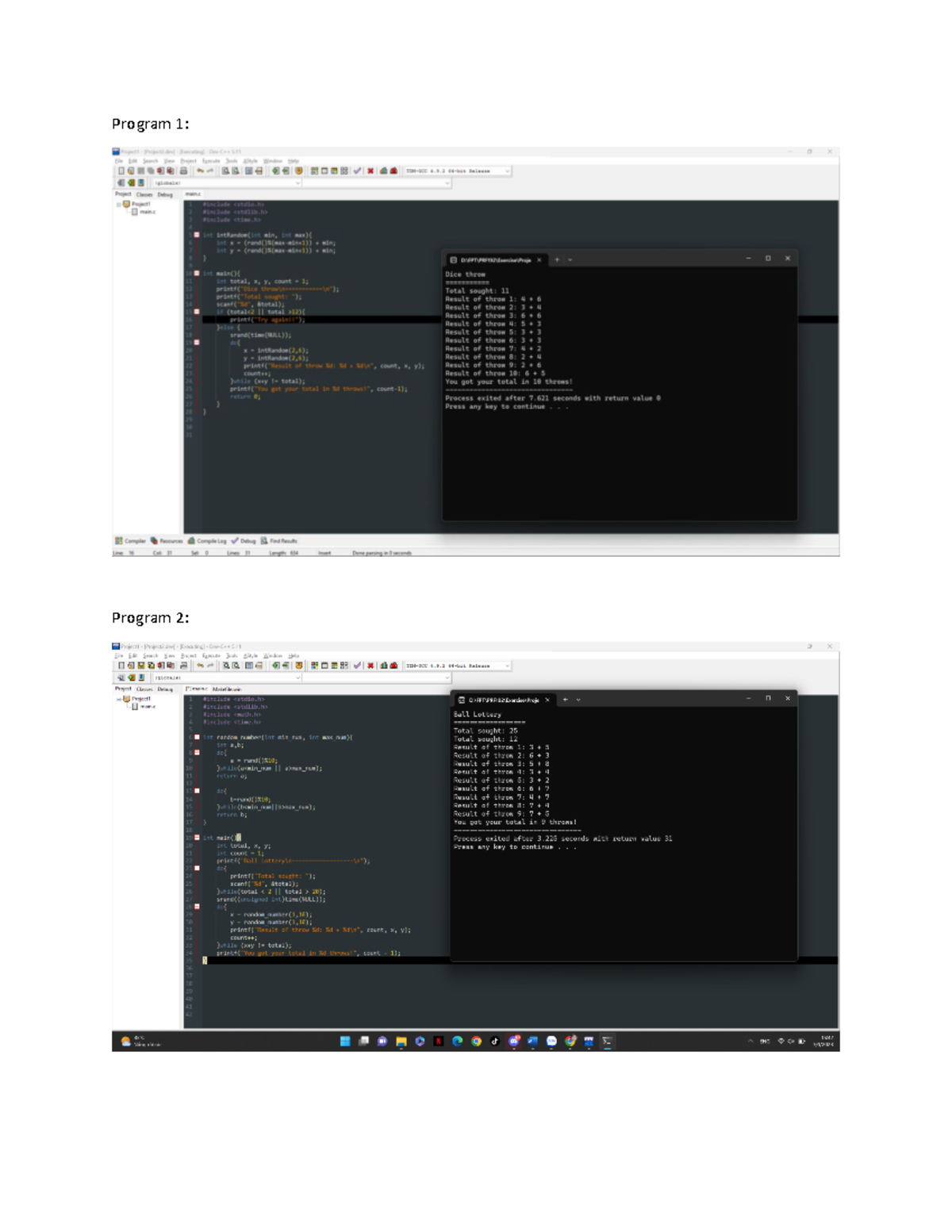 Ws5-PRF192 - asd - Programming Fundamentals - Program 1: Program 2 ...