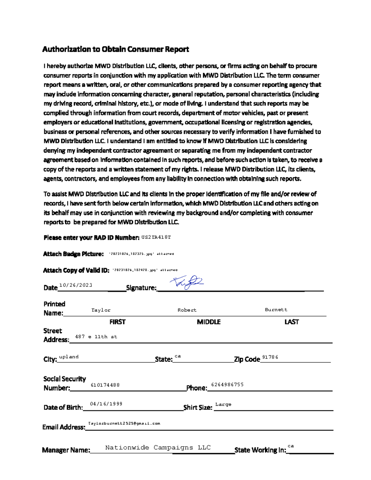 Nationwide Campaigns Entouch Onboarding Documents Taylor Burnett-signed ...