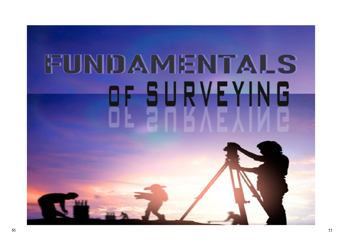 Fundamentals of Surveying Module 1 - CE 100 FUNDAMENTALS OF SURVEYING ...