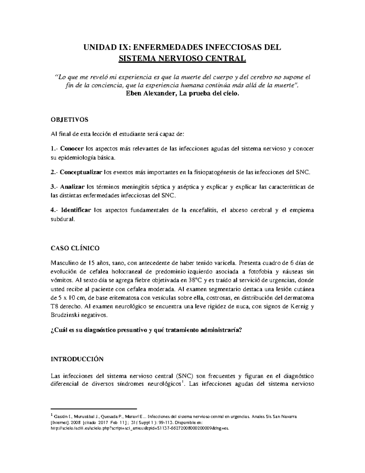 Enfermedades Infecciosas DEL SNC-1 - Warning: TT: undefined function: 22 UNIDAD IX: ENFERMEDADES ...