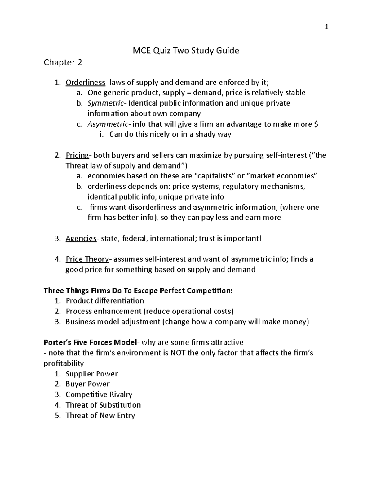 MCE Quiz Two Study Guide - MCE Quiz Two Study Guide Chapter 2 ...