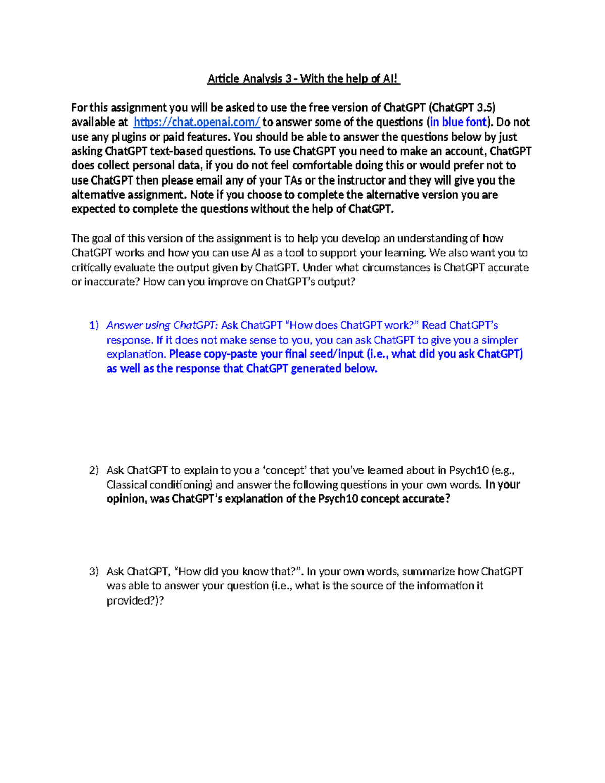 Article Analysis 3 worksheet-1 - Article Analysis 3 - With the help of ...