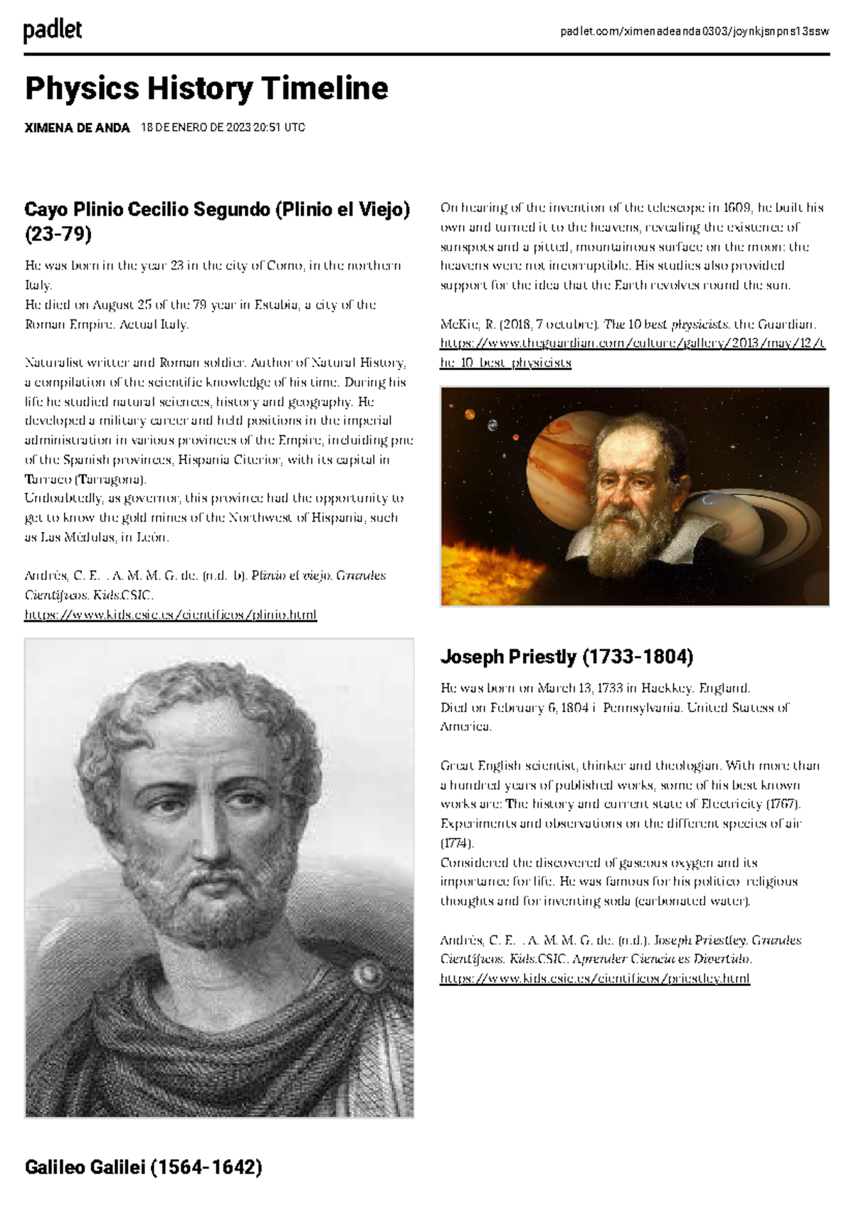 Activity 1 timeline - padlet/ximenadeanda0303/joynkjsnpns13ssw Physics ...