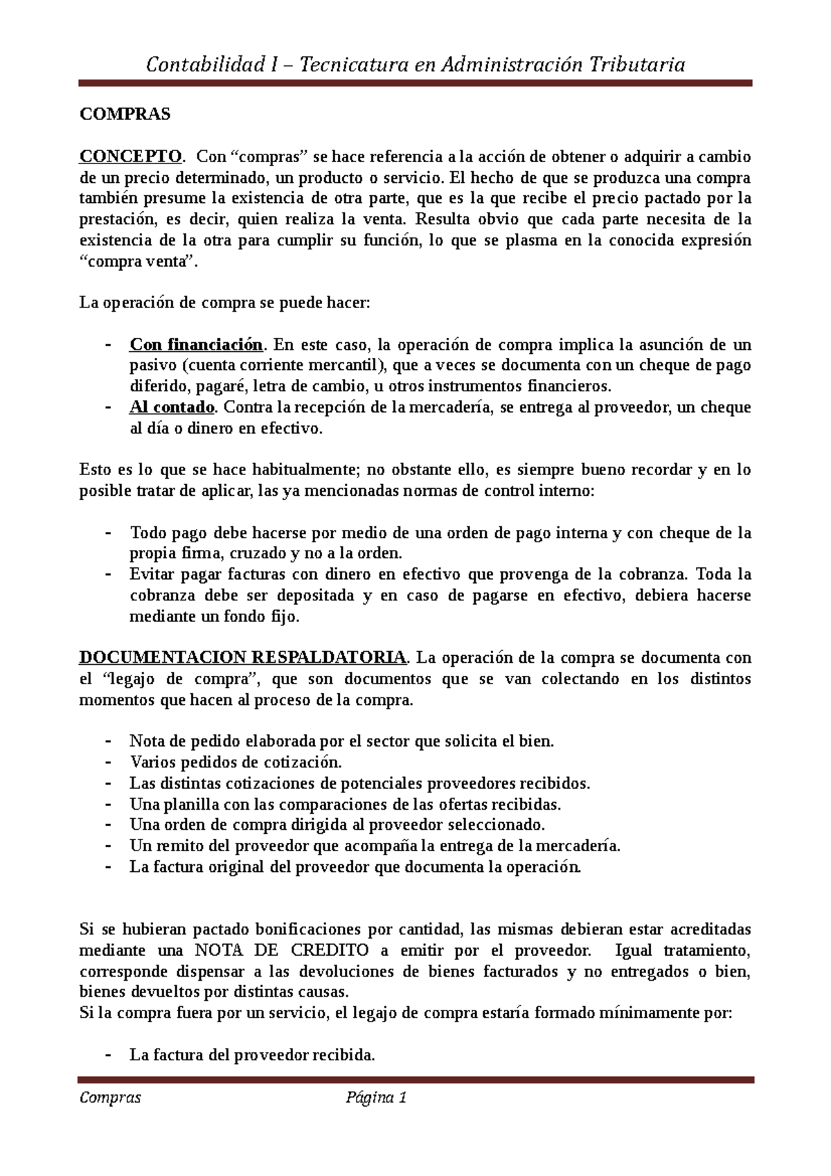 Capitulo IX - Compras - Resumen Contabilidad - COMPRAS CONCEPTO. Con ...