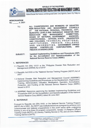 CWTS 101 - cwts - CWTS 101 – Final Output Community Needs Assessment ...