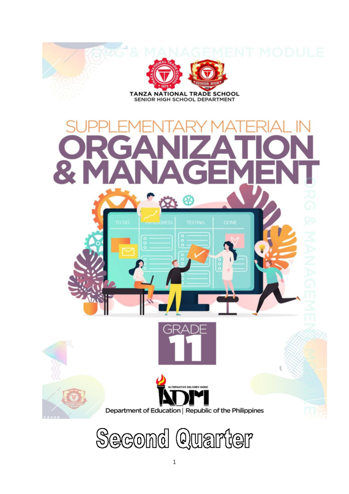 ABM OM Week1 4 2nd QTR - A material students can use - Organization and ...