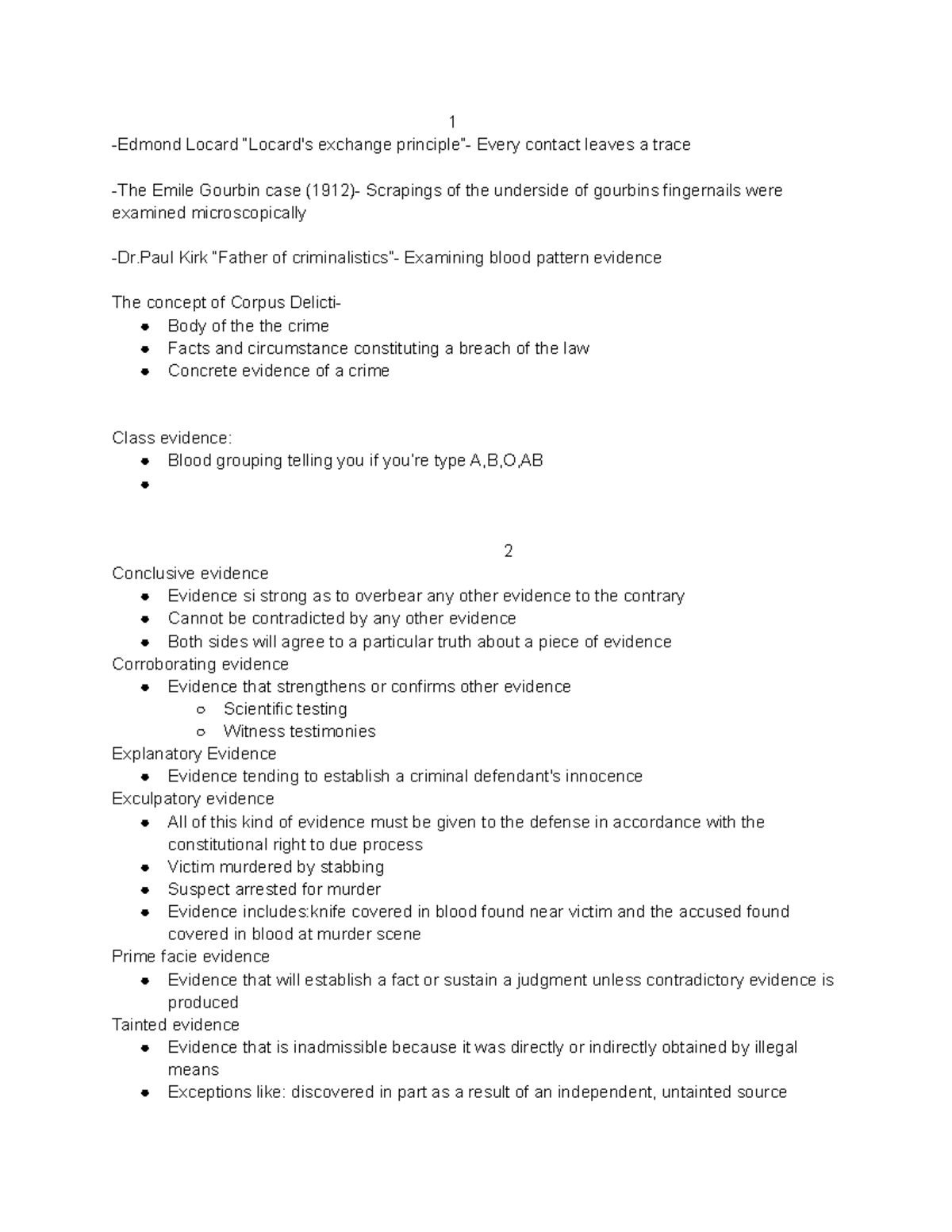 Intro to forensics 2 - Lecture notes for Forensic Science II covers ...