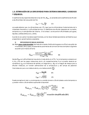 Analogías DE Reynolds, Chilton- Colburn, Factores JH y JD OUII ...