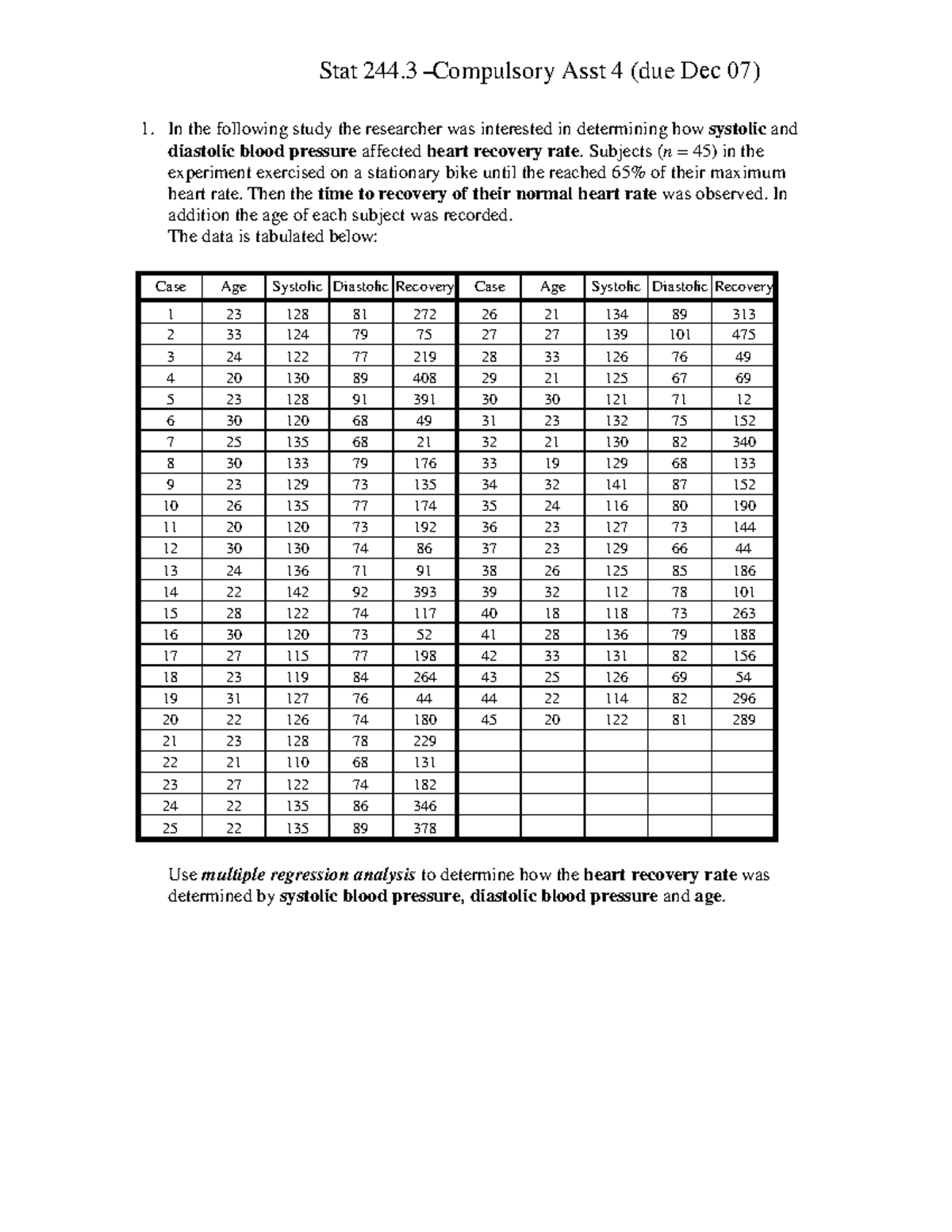 Asst4Comput - It was the fourth computer assignment - Stat 24 4 .3 ...