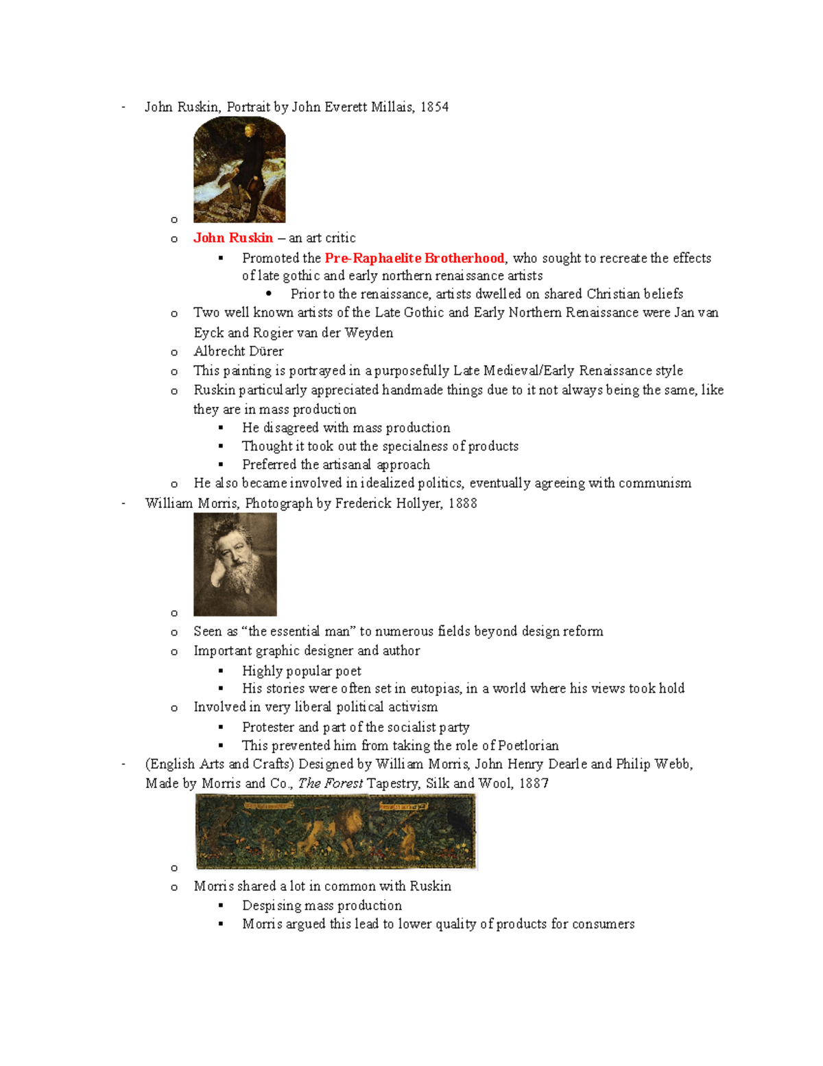 Presentation 7 Notes - John Ruskin, Portrait by John Everett Millais ...