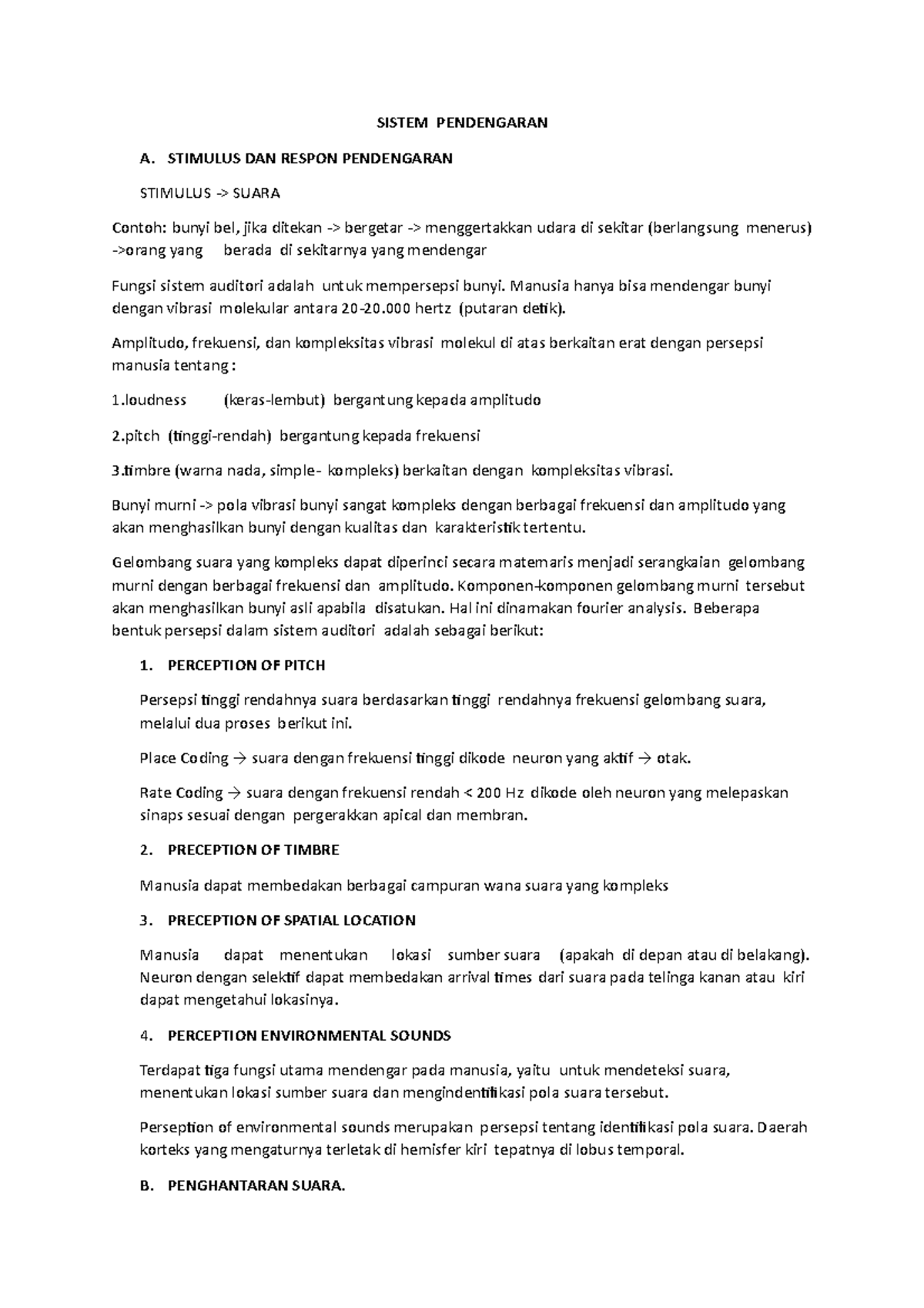 Sistem Pendengaran - dosen pengampu: dr. Evi Maryam MARS - SISTEM ...