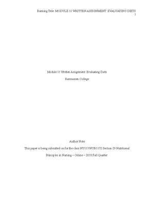 Module 6 Chapter 2 Notes - NUR1172 - Studocu