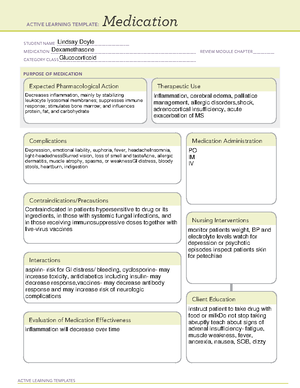 Medcard-Escitalopram - ACTIVE LEARNING TEMPLATES Medication STUDENT ...
