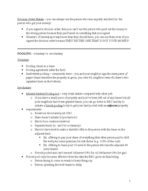 Short Oil and Gas Outline - Basics a. Questions: (1) Where are we in ...