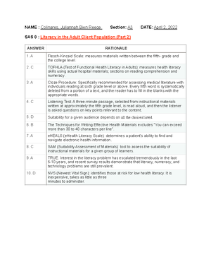 HES 008 - SAS 18 - Assignment - NAME : Colinares, Juliannah Bien Reege Section: A3 DATE: April ...