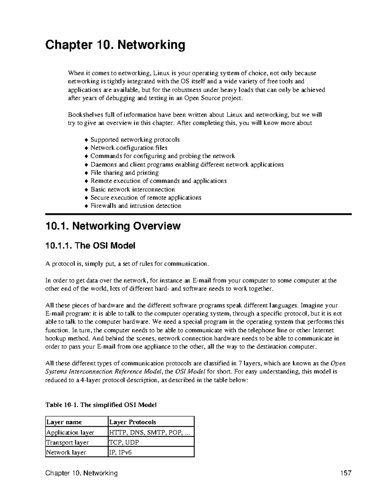Linux Chapter 10 - Suny - Chapter 10. Networking When it comes to ...