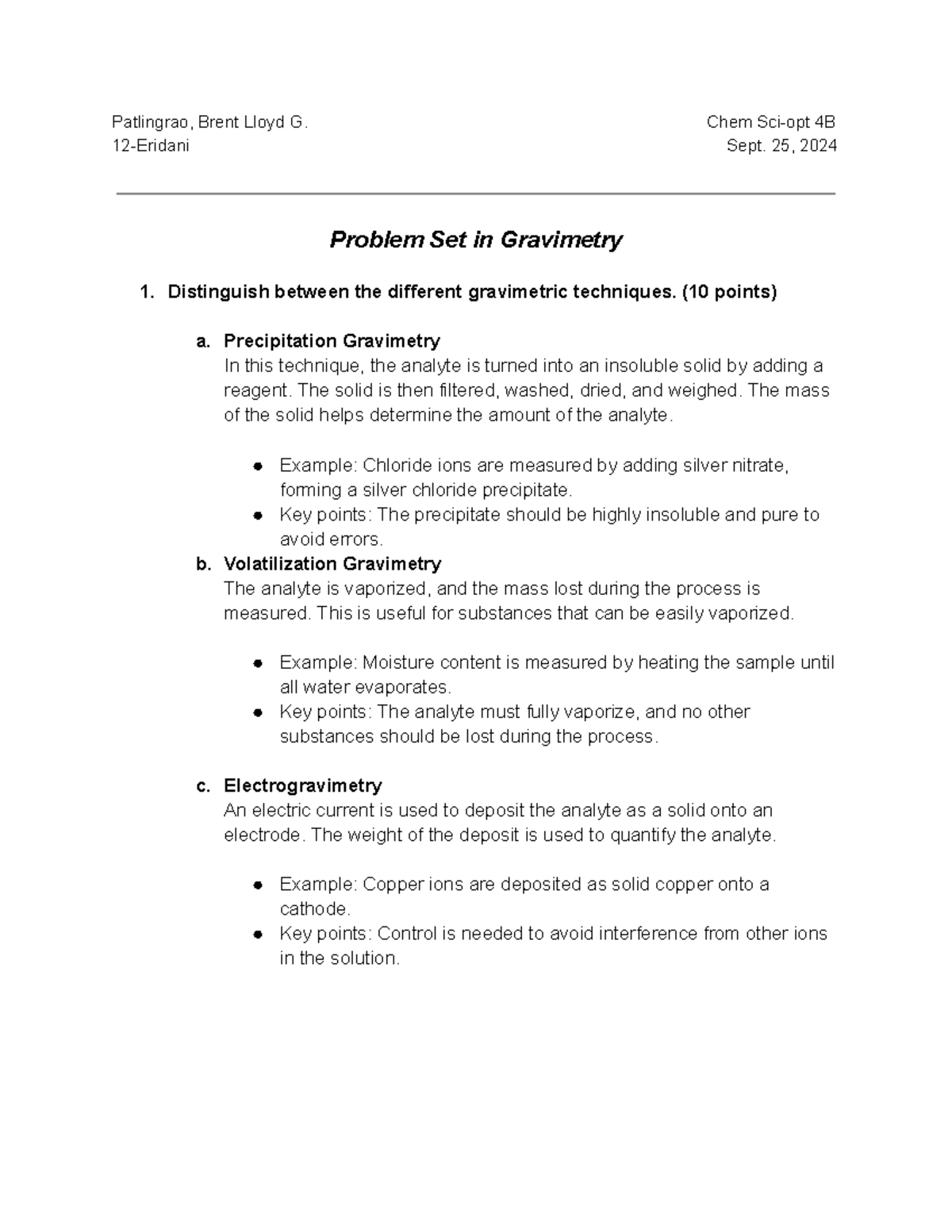 Chem Prob Set 1.13 Patlingrao Chem Sciopt 4B - Patlingrao, Brent Lloyd G. Chem Sci-opt 4B 12 ...