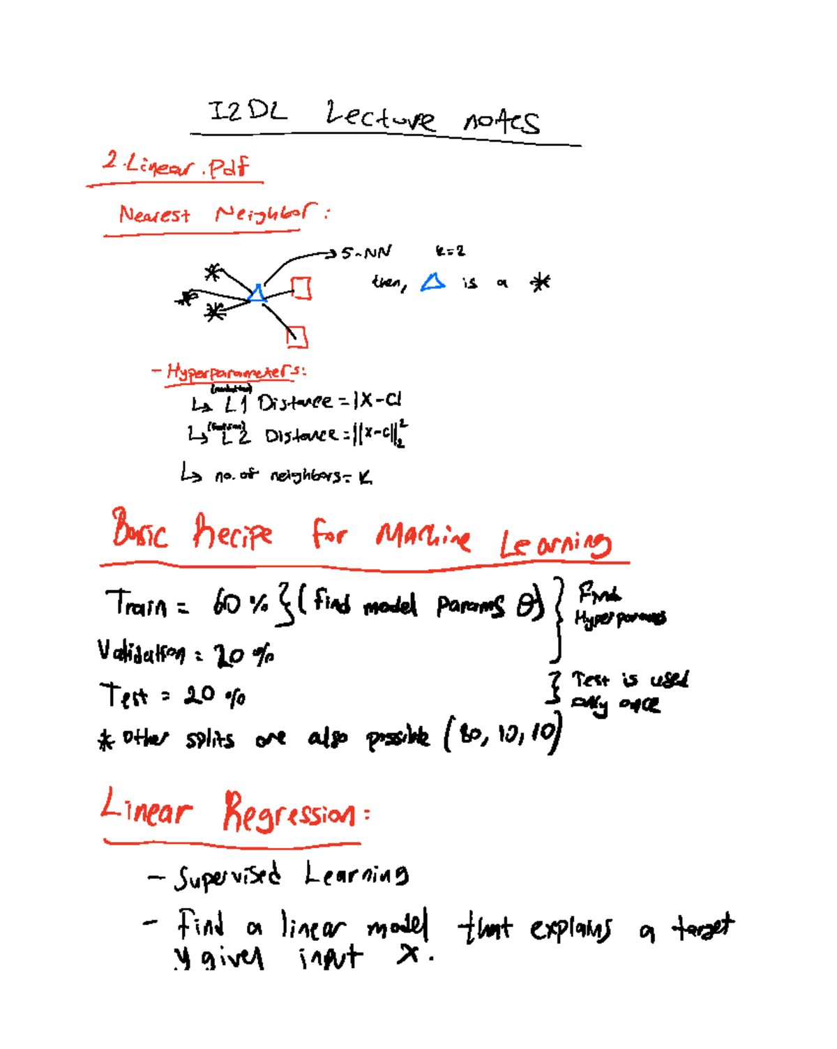 I2DL Notes - E 5 NLen b sa FEE HYPEET!Eanee 1x c D!stance 4K no of ne ...