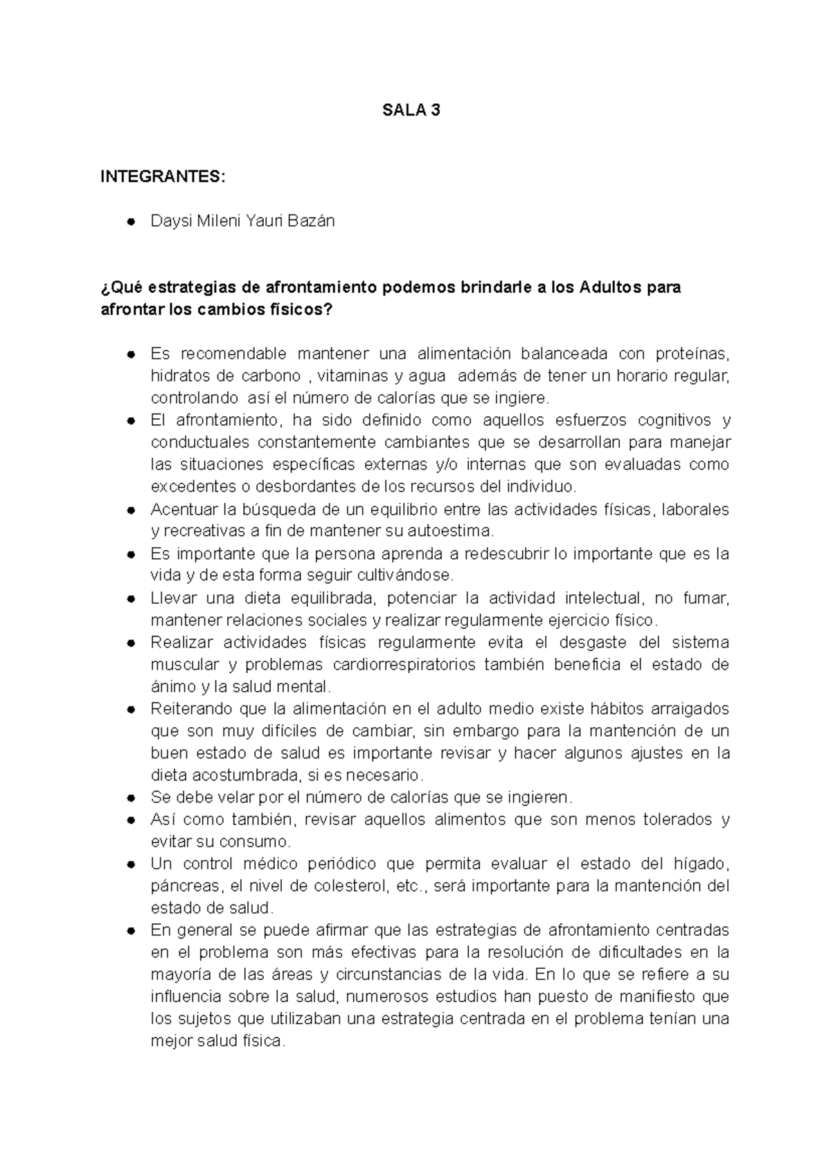 Tarea Individual - ¿Qué estrategias de afrontamiento podemos brindarle ...