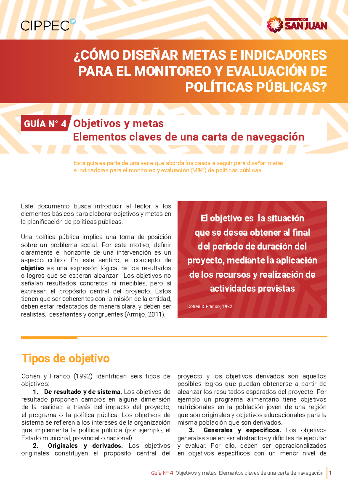 ME-Guia-4 - Guía N º 4 Objetivos y metas. Elementos claves de una carta ...