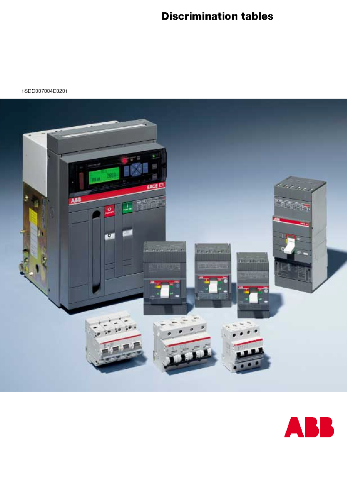 ABB Discrimination Table - Discrimination tables 1SDC007004D ...
