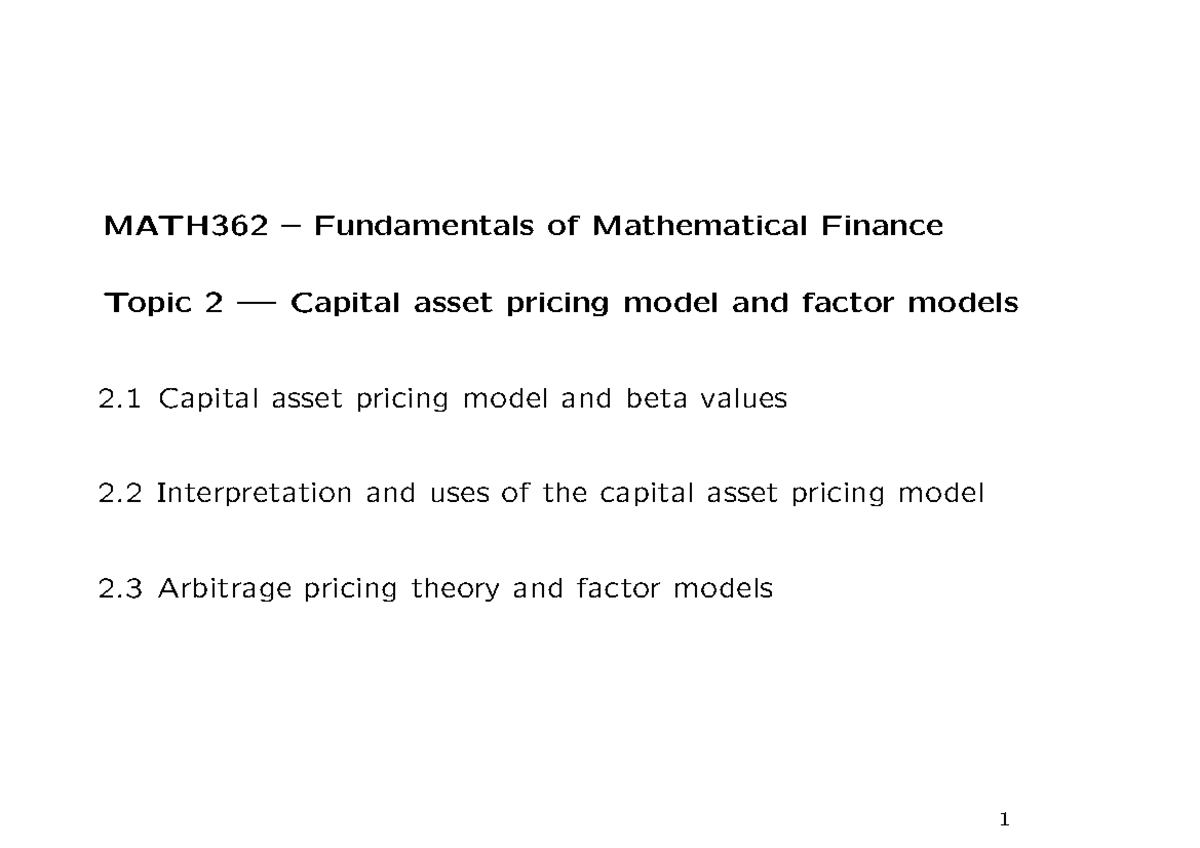 MATH362 07 T2 - klmlml - MATH362 – Fundamentals of Mathematical Finance ...
