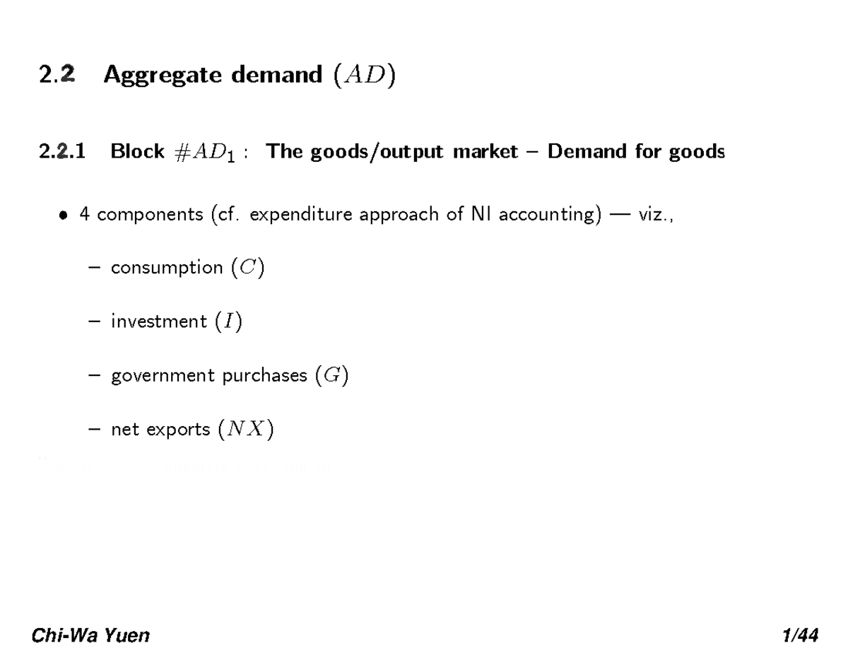 ECON6022AB (2024-M1) - slides 2b (AD - goods n money) [annotated] - 2 ...