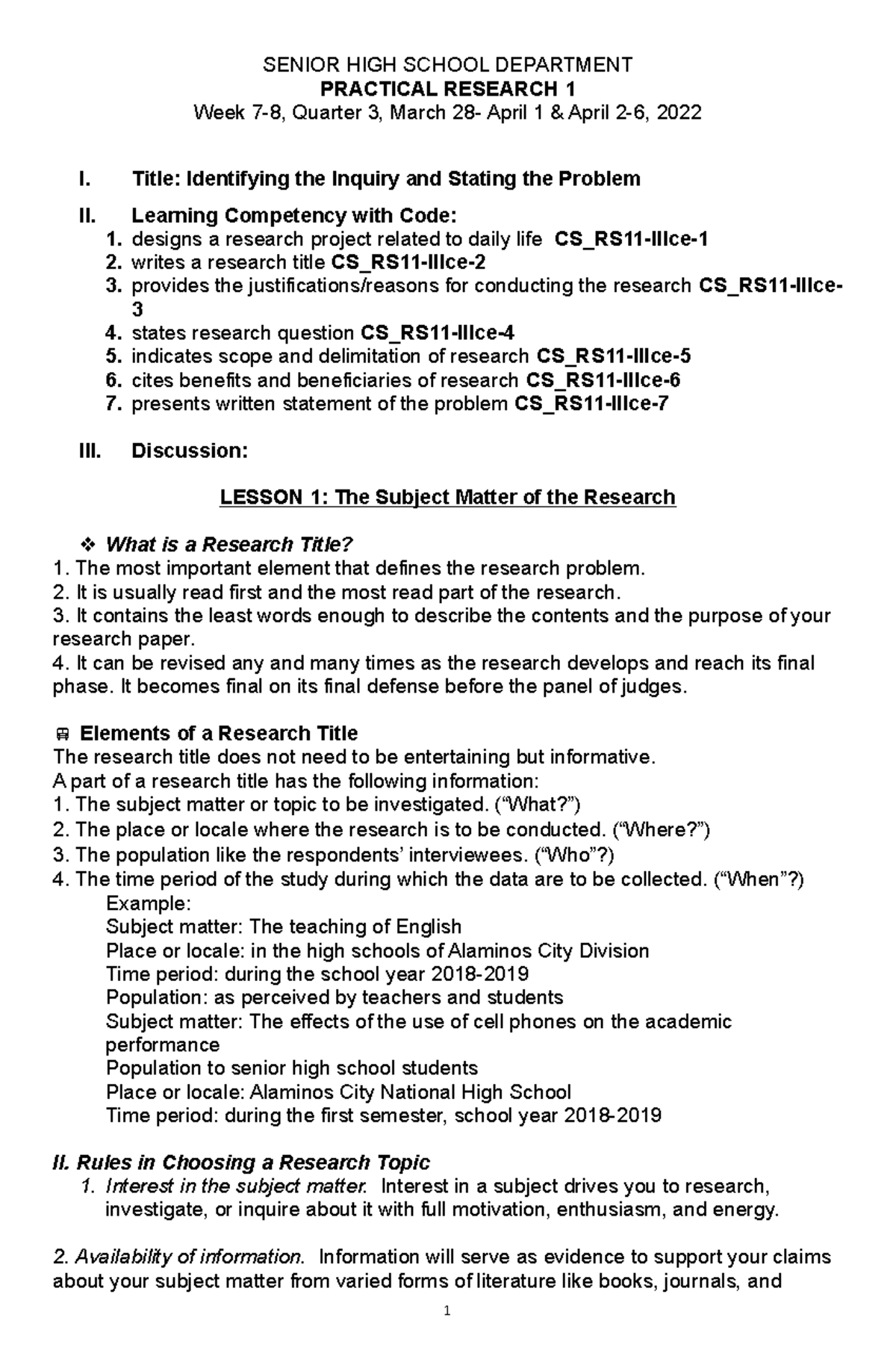 Week 7-8 - Research - Studocu