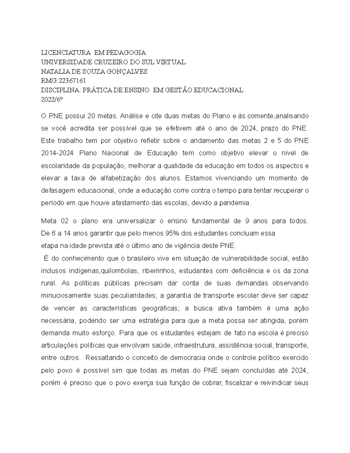 Atividade I - pratica em gestão educacional - LICENCIATURA EM PEDAGOGIA ... Atividade I - pratica em gestão educacional - LICENCIATURA EM PEDAGOGIA ...