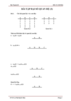 5-Bai tap Mo hinh lien ket thuc the mo rong va cac quy tac nghiep vu - BÀI TẬP MÔ HÌNH HÓA DỮ ...