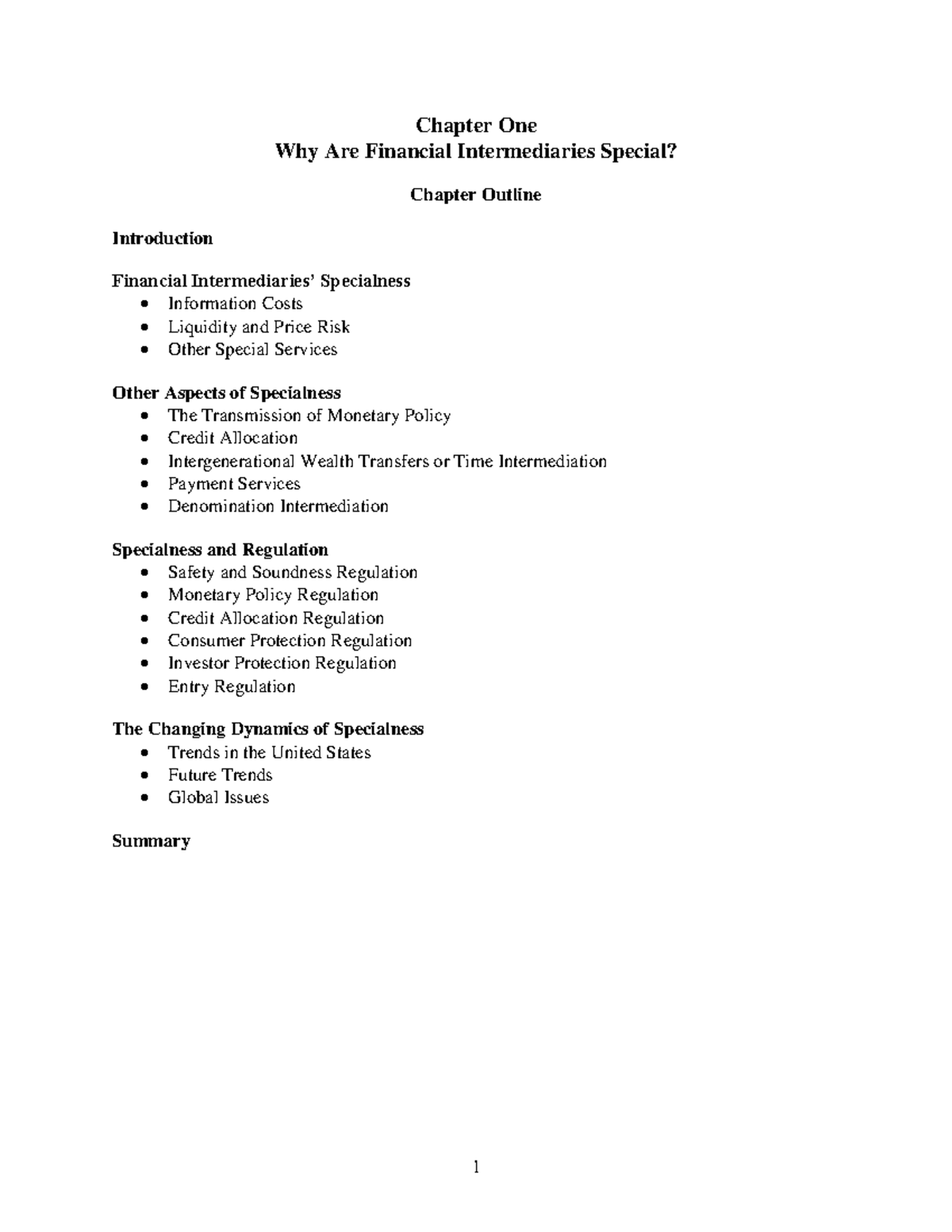 Financial Institutions Management Solutions Chap001 - Chapter One Why ...