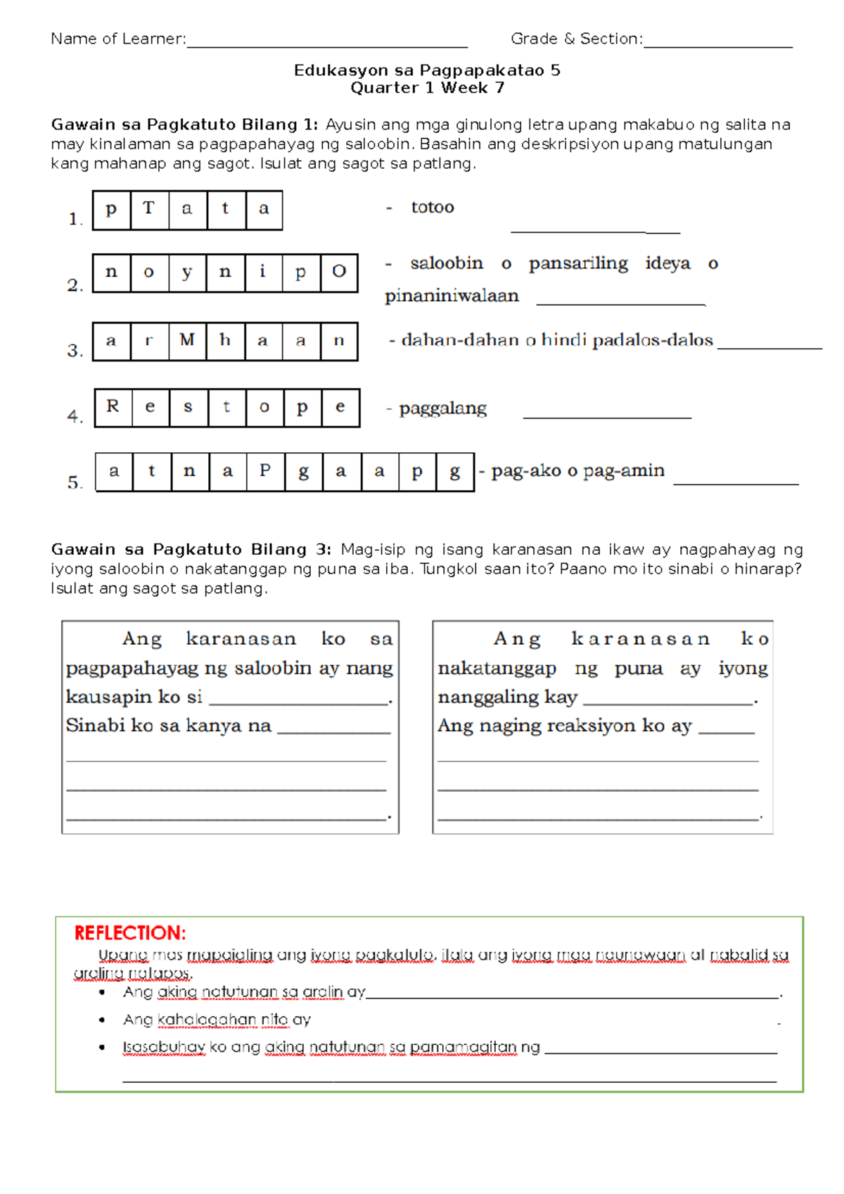 LT w5-6 esp - esp - Name of Learner ...
