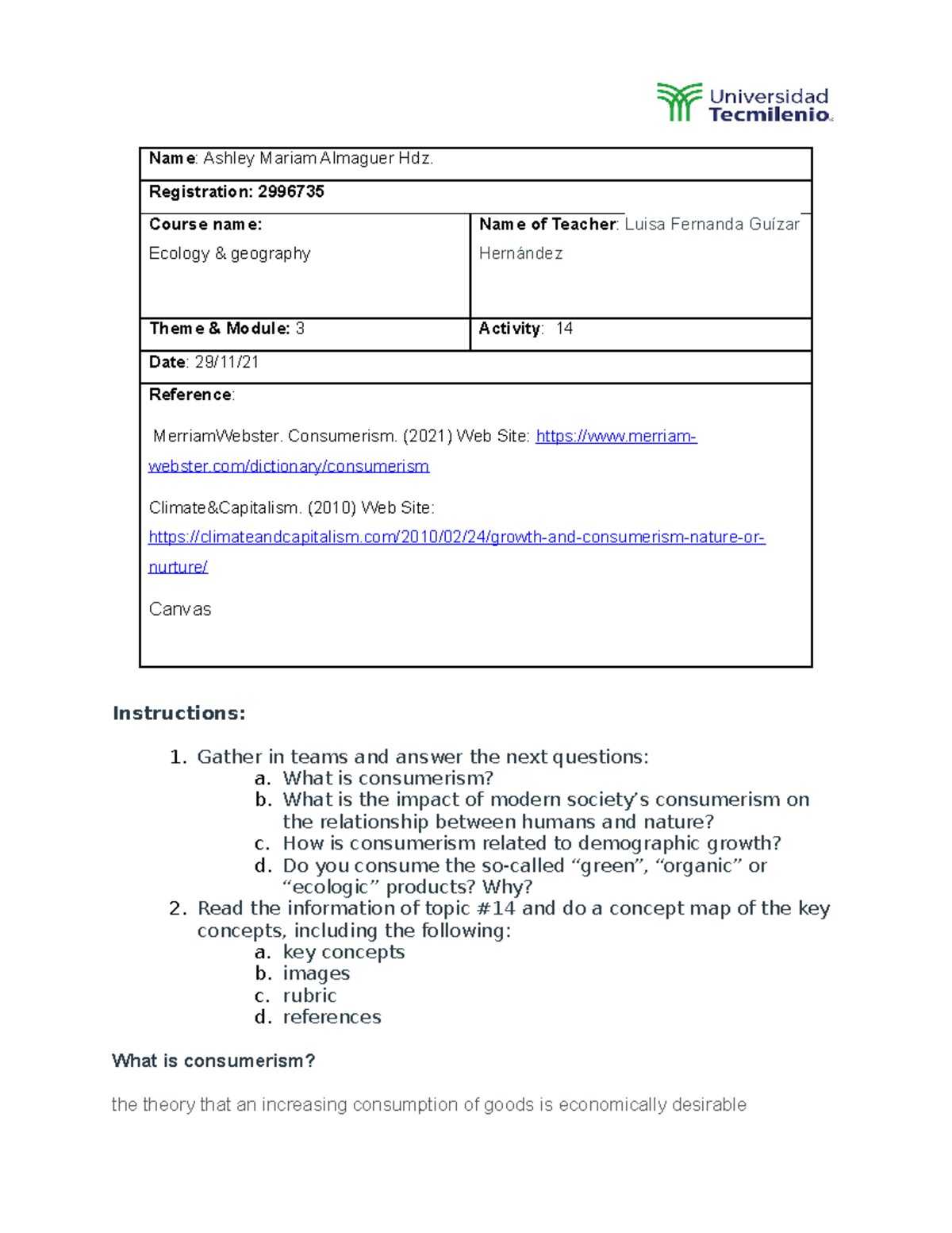 Activity 14 - - Studocu