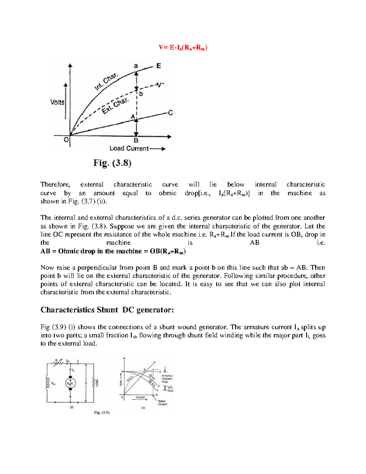 Electrical Engineering Lecture Notes 8 V E Iararse Therefore External Characteristic 