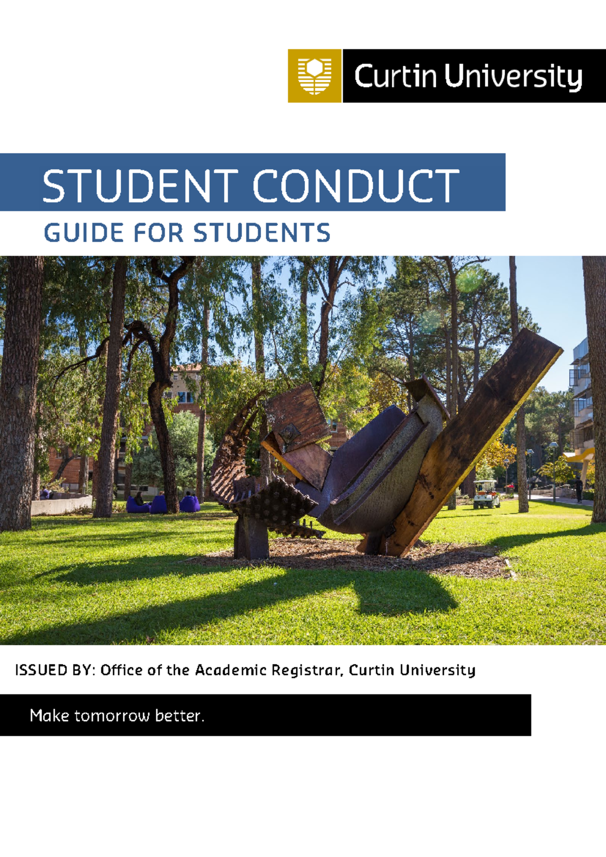 3. Curtin University Student Conduct Guide for Students - GUIDE FOR ...
