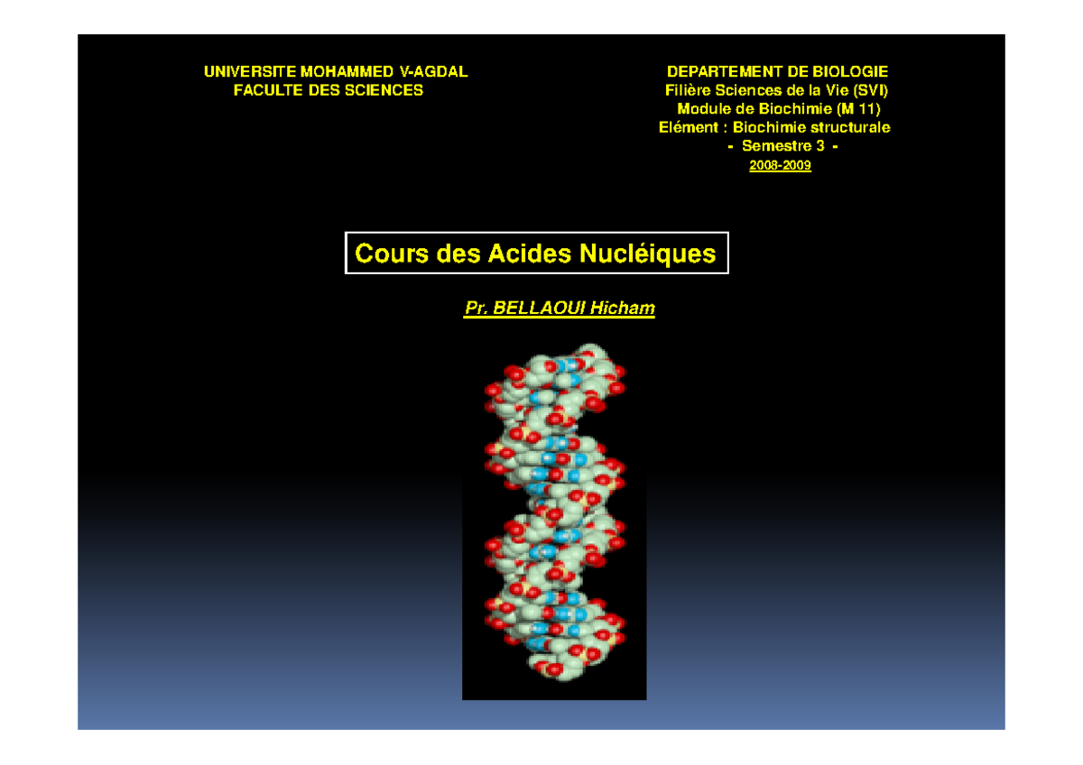 S 3 4 - S 3 4 - UNIVERSITE MOHAMMED V-AGDAL DEPARTEMENT DE BIOLOGIE ...