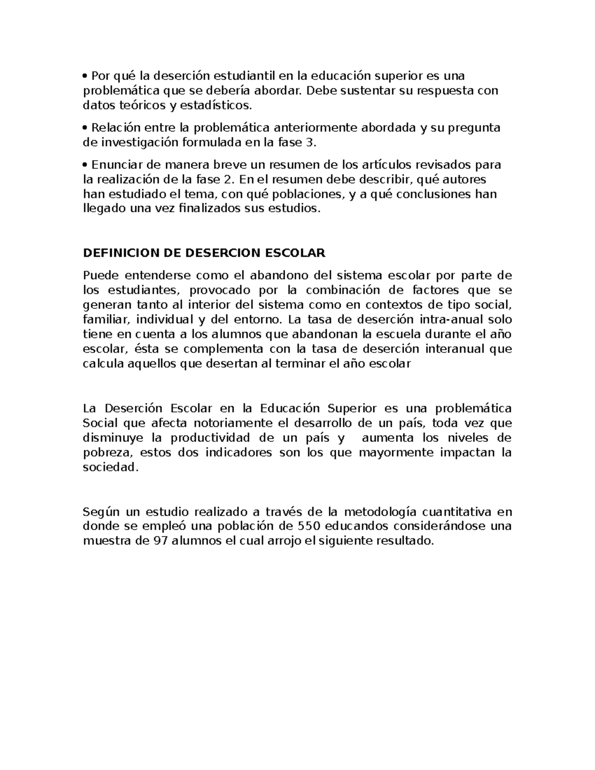 Por qué la deserción estudiantil en la educación superior es una ...