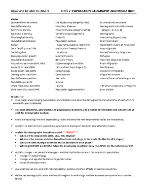 Aphug 2.1 Reading Notes - Ch. 2 Population and Health Key Issue 1 Where ...