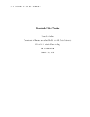 Case study chapter 1 - MAS115 - Case Study: Chapter 1,2,3, 1. Maura is interested in pursuing a ...
