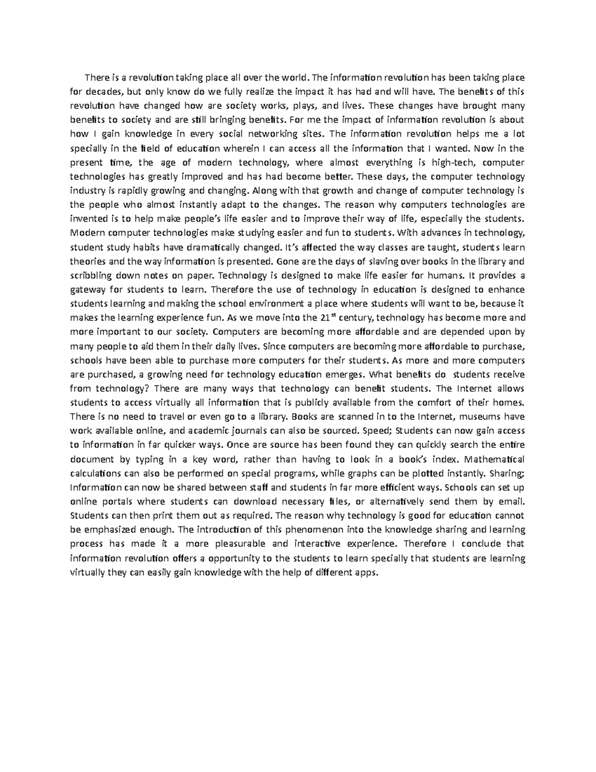 Information Revolution - Science, Technology, and Society - PangSU ...