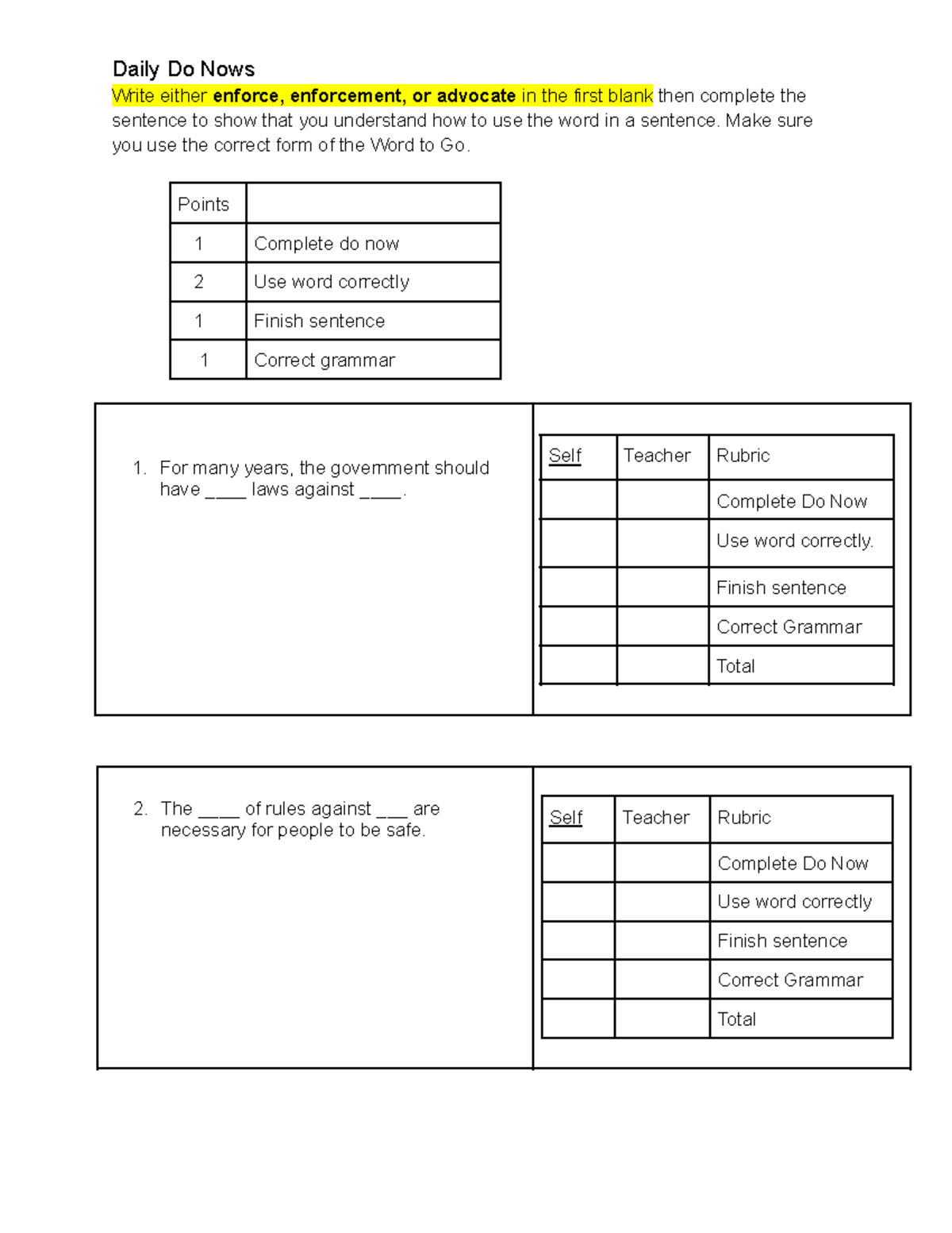 Phong Linh Nguyen Tran - Untitled document - Daily Do Nows Write either ...
