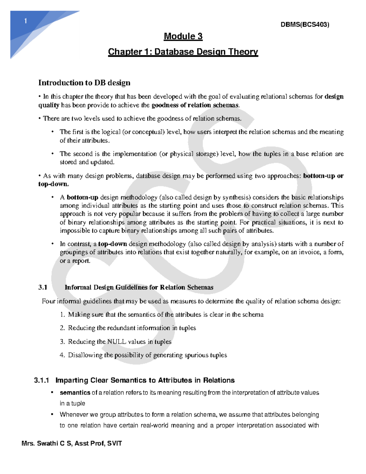 DB M3,c1 - Data base management system notes that our clg lectures ...