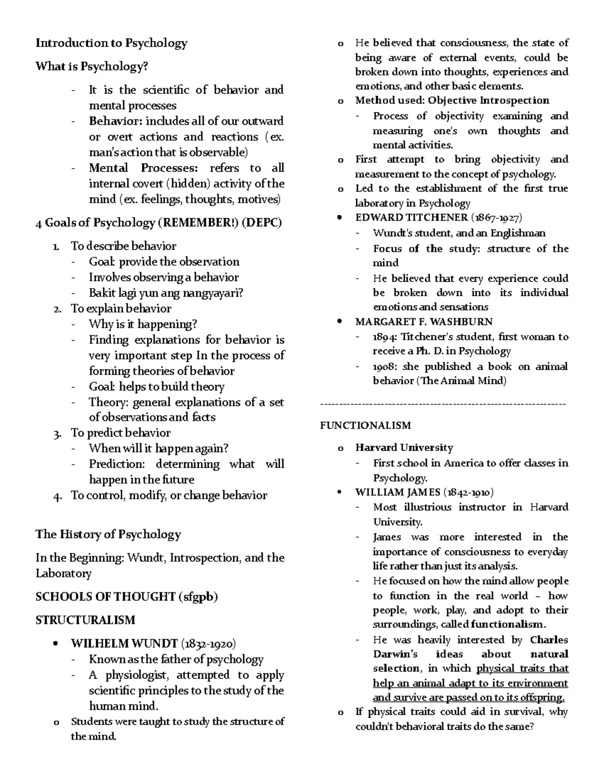 Intro (reviewer) - Introduction to Psychology What is Psychology? - It ...