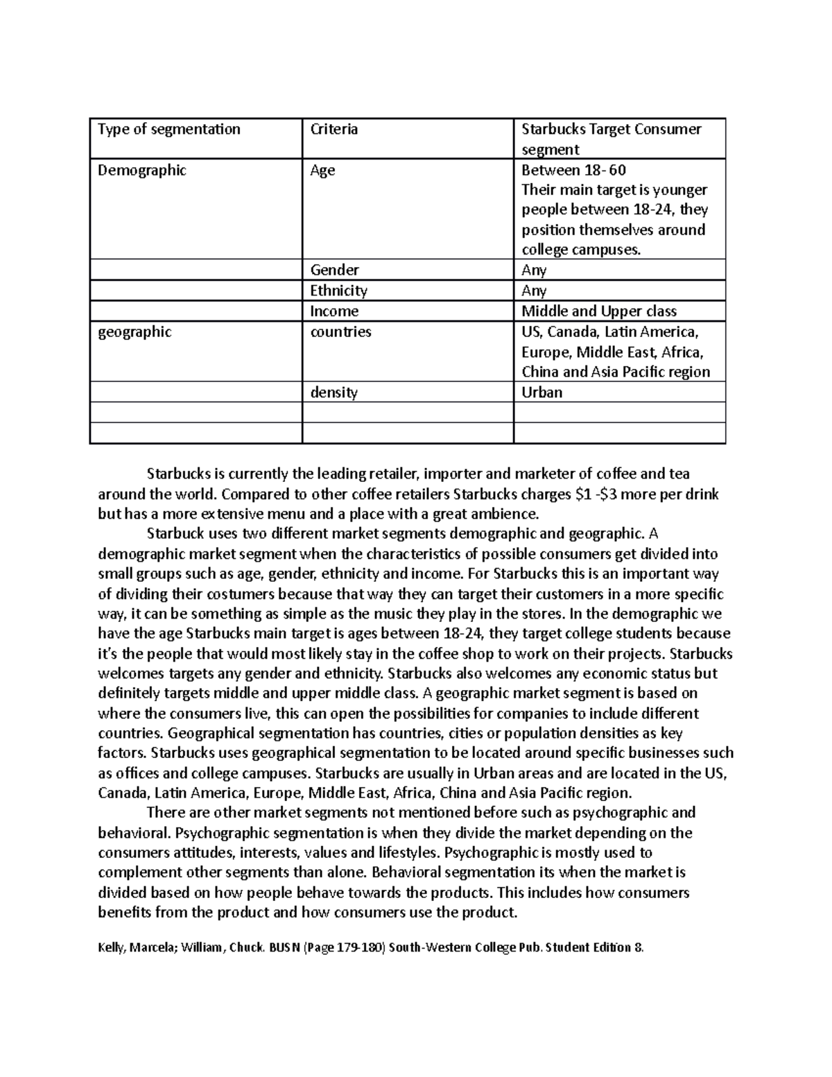 Unit 7 - Lecture notes 13,14 - Type of segmentation Criteria ...