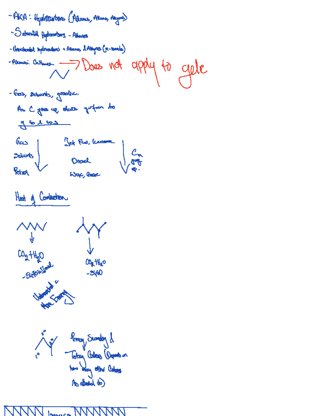 Alkanes - Organic chemistry I Summer notes - AKA Hydrocarbons ...