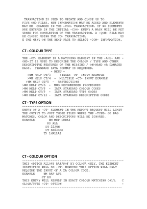 Worldtracer Glossary for mostly mandatory elements - WORLDTRACER ...