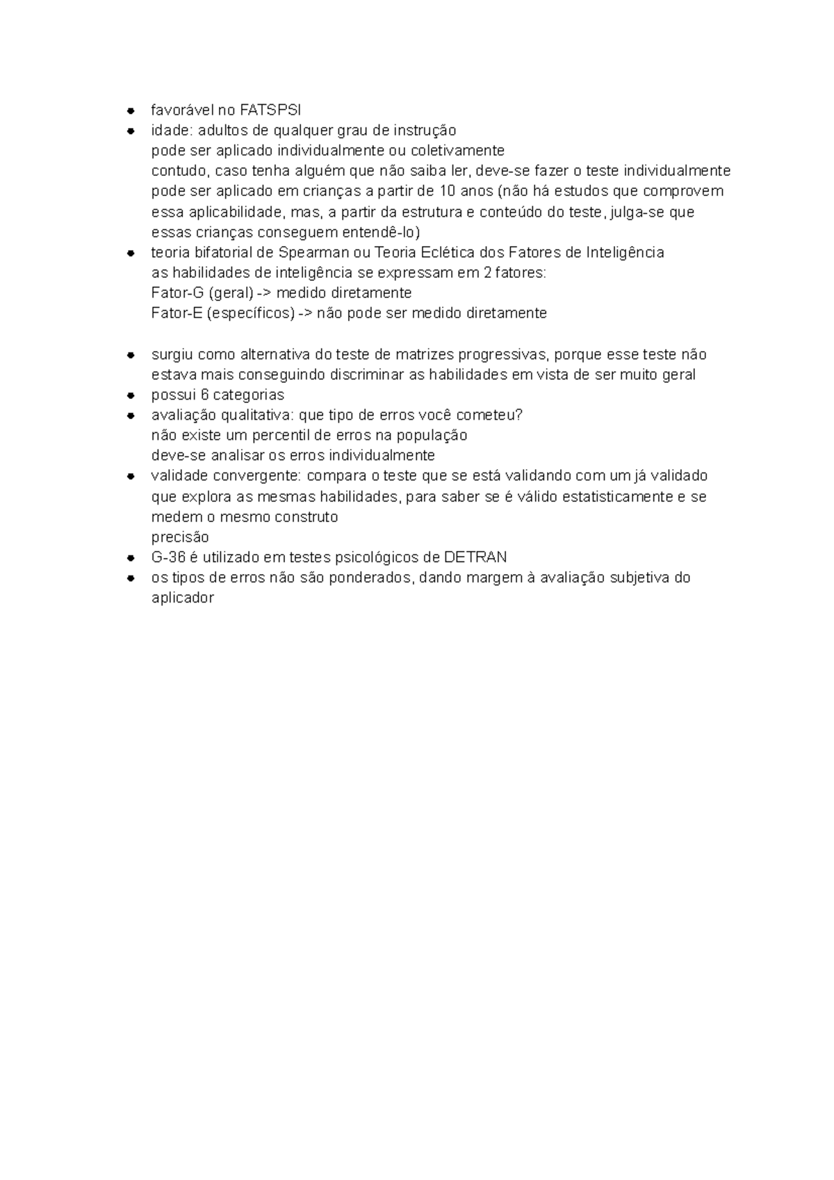 G-36 Teste de Inteligência Não Verbal - favorável no FATSPSI idade ...
