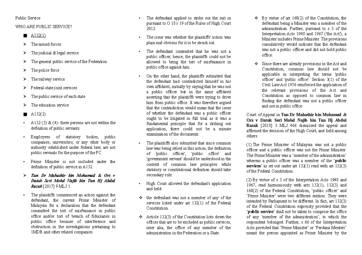 Public Service - SEMESTER 1 YEAR 2 - Public Service WHO ARE PUBLIC ...